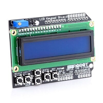DISPLAY LCD1602 C/ TECLADO FUNDO AZUL P/ ARDUINO - TV LAR